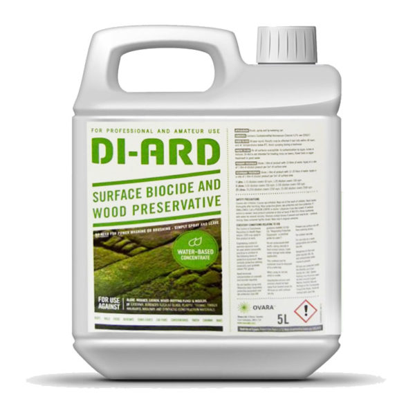 Di-Ard 5L (£11.40/litre) - Algae Killer Di-Ard Surface biocide and wood ...